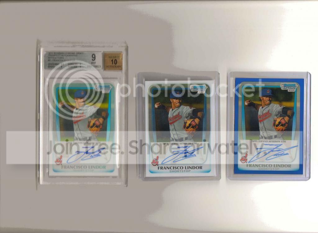 Chrome prospect autos(Heaney, Montgomery, Lindor) - Blowout Cards Forums